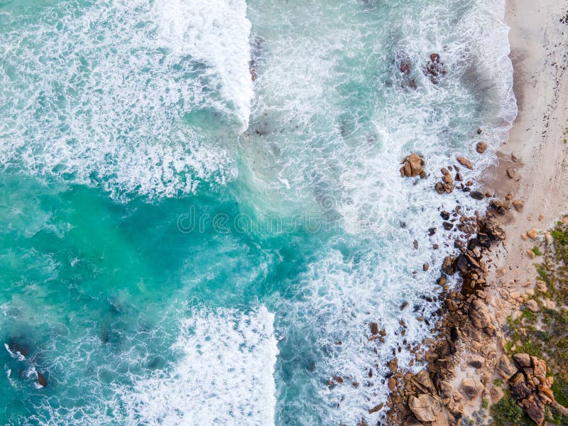 Green sea waves and beach stock photo. Image of region - 247624002