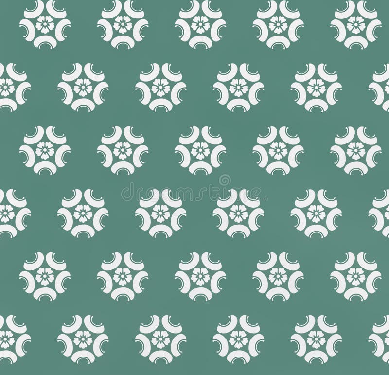 Green Seamless Color Pattern. Stock Illustration - Illustration of ...