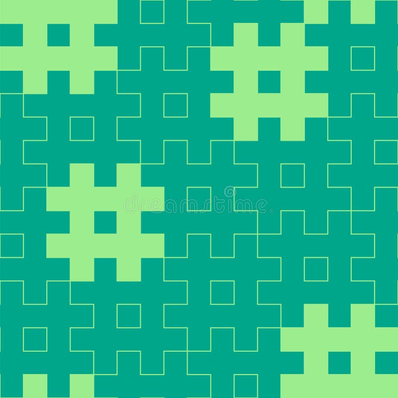 Green Seamless Japanese Pattern of Double-digited Swastika Stock Vector ...