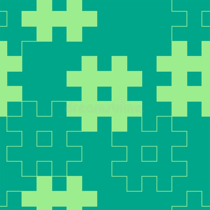 Green Seamless Japanese Pattern of Double-digited Swastika Stock Vector ...