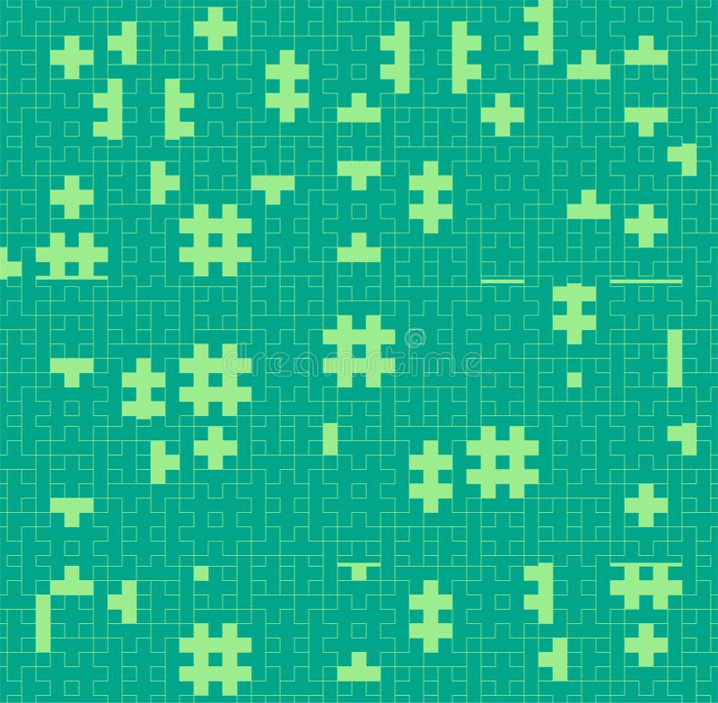 Green Seamless Japanese Pattern of Double-digited Swastika Stock Vector ...