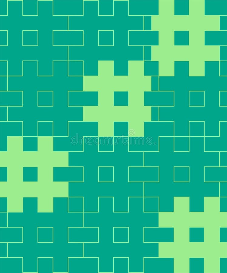 Green Seamless Japanese Pattern of Double-digited Swastika Stock Vector ...