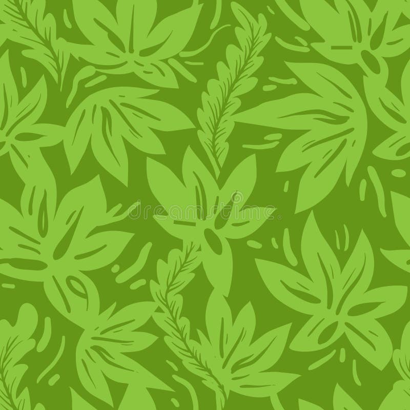 Green seamless pattern stock vector. Illustration of sketch - 86043925