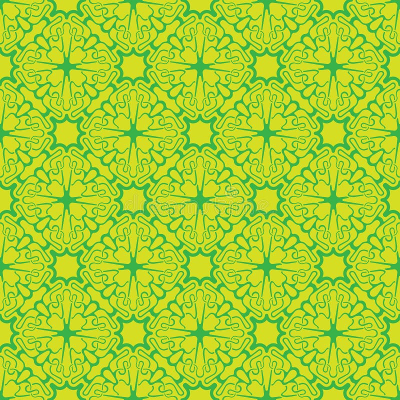 Green seamless pattern stock vector. Illustration of pattern - 63095980