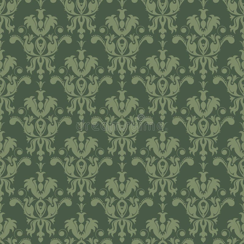 Green Seamless Structure in Style Vintage Stock Vector - Illustration ...