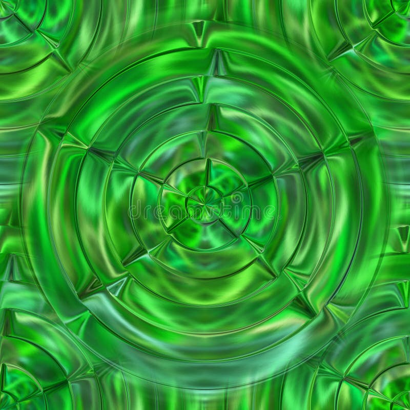 Green Seamless Texture with Round Patterns. Beautiful Abstraction with ...