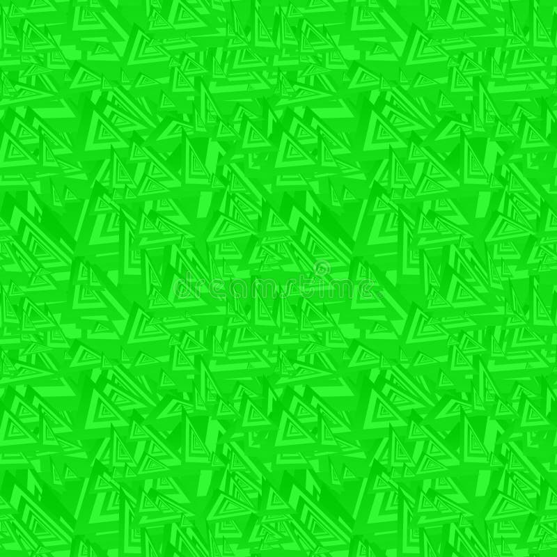 Green Seamless Triangle Pattern Background Stock Vector - Illustration ...