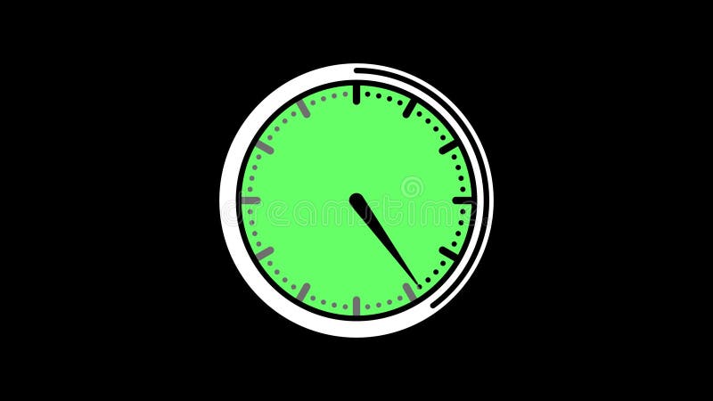 Green 45 Second Countdown Timer on Black Background Stock Video - Video ...