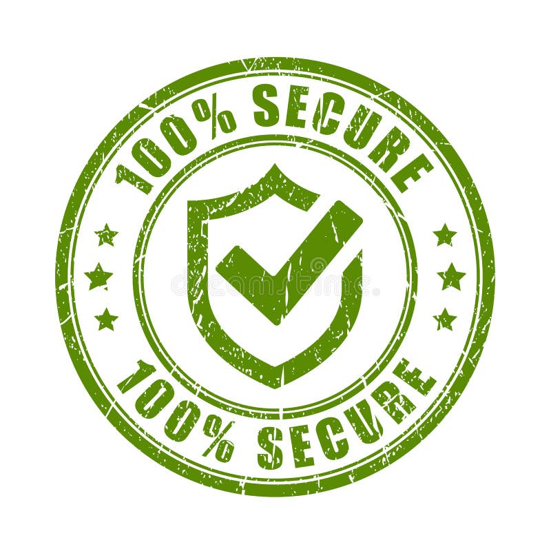 Secure stamp stock illustration. Illustration of grunge - 18972709