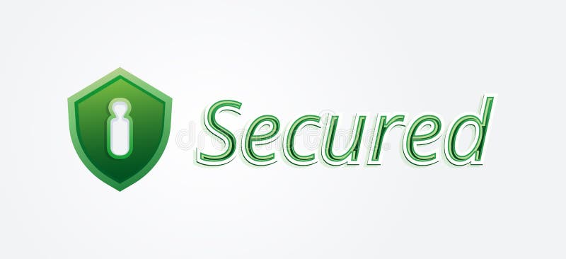 Green Secured Verified Logo Shield with Checklist Lock and Star ...