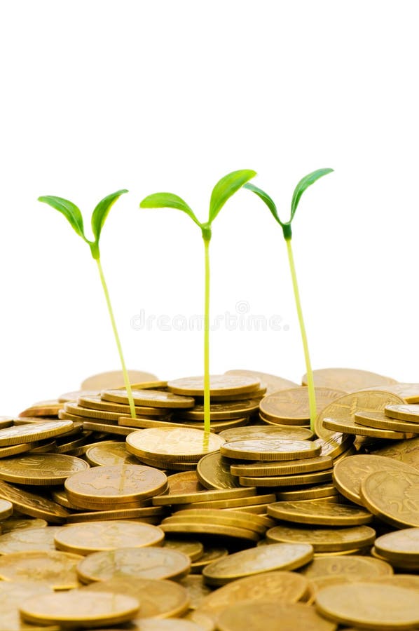 Green Values and Economical Growth Stock Photo - Image of money ...
