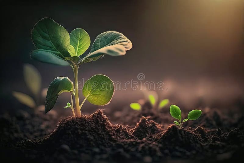 Green Seedling Illustrating Concept of New Life and Eco-friendly ...
