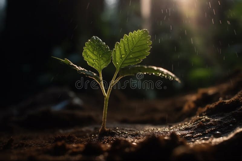 Green Seedling Illustrating Concept of New Life and Eco-friendly ...