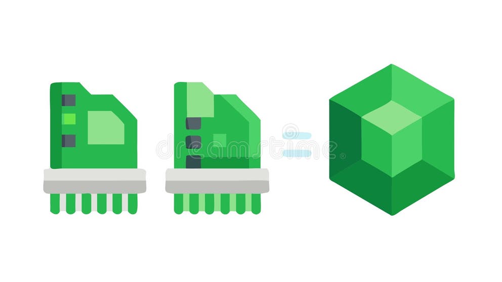 Green Server Towers with Data Flow, Symbolizing Secure Network. Vector Design Generative AI ...