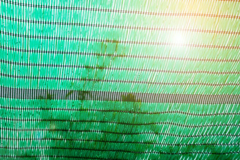 Green Shading Net for Protect Sun Light Stock Photo - Image of netting ...