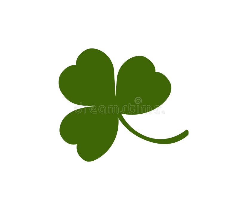Green Shamrock. Irish Saint Patrick Symbol and Good Luck Stock Vector ...