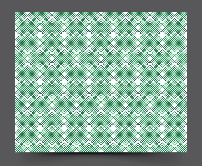 Green Shape Pattern Abstract Background Stock Vector - Illustration of ...