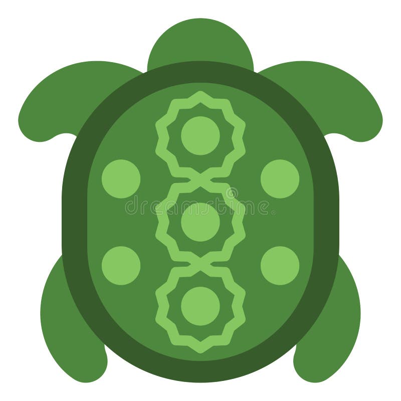 Sea turtle, icon stock vector. Illustration of happy - 261366503