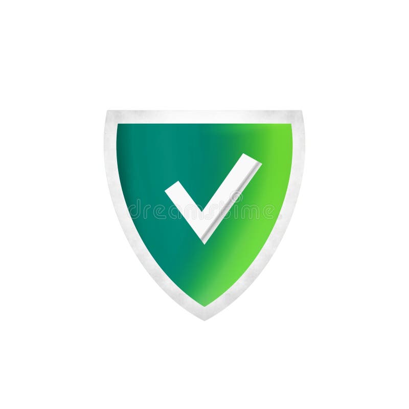 Green Shield Protection Security Web Anti Virus, Defense Icon Stock ...