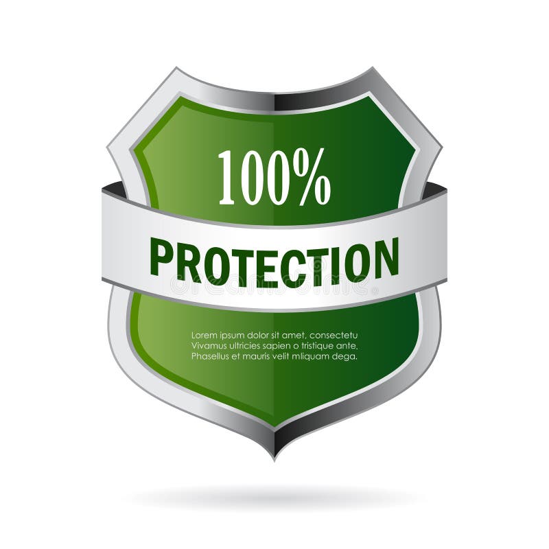 Strong Protection Web Vector Pictogram Stock Vector - Illustration of ...