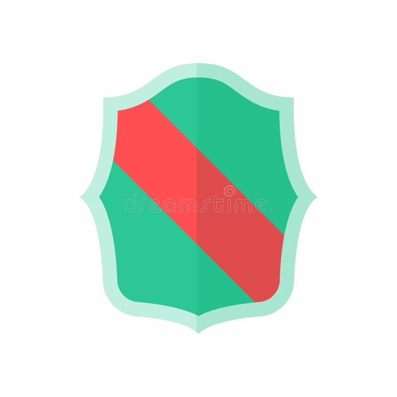 Green Shield Icon, Cartoon Style Stock Vector - Illustration of guard ...