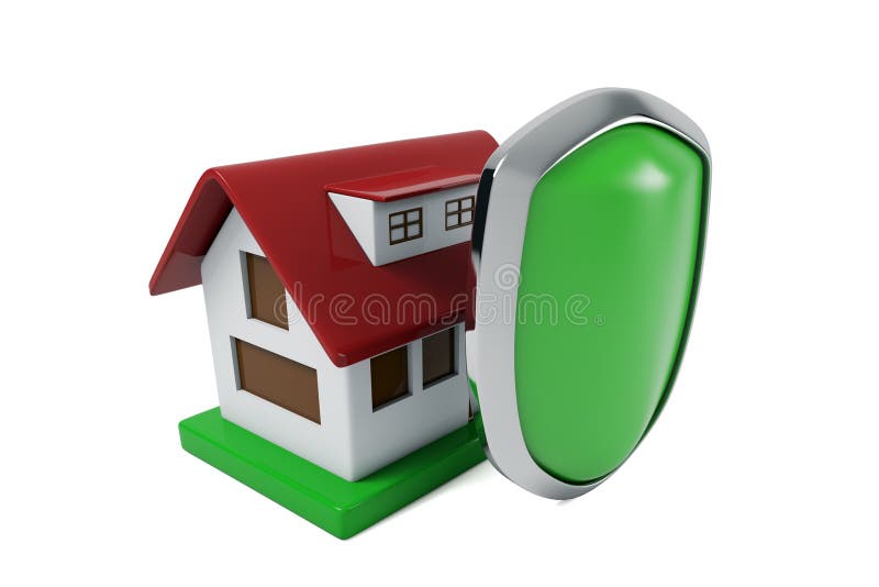 Green Shield To Protect House Stock Illustrations – 6 Green Shield To ...