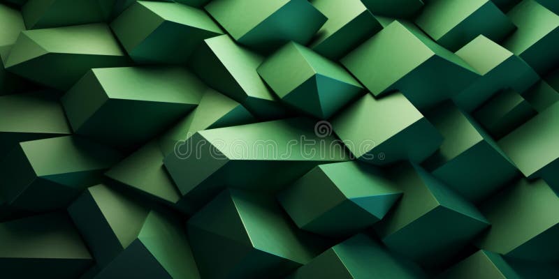 Green Square Geometric Shape Abstract Background Stock Illustration ...