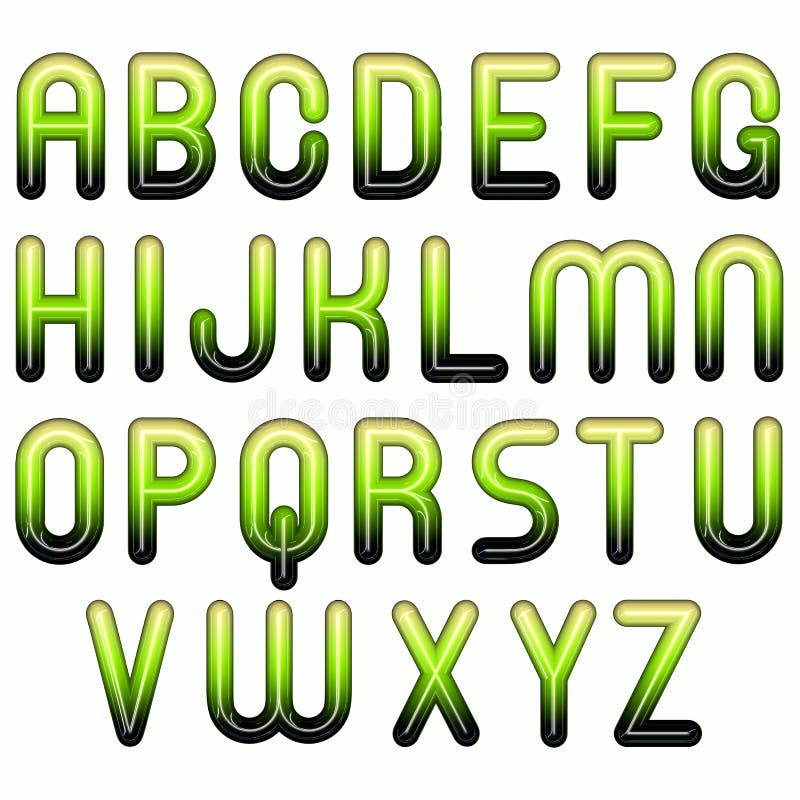 Bubble Font Graffiti Alphabet Stock Illustration - Illustration of ...