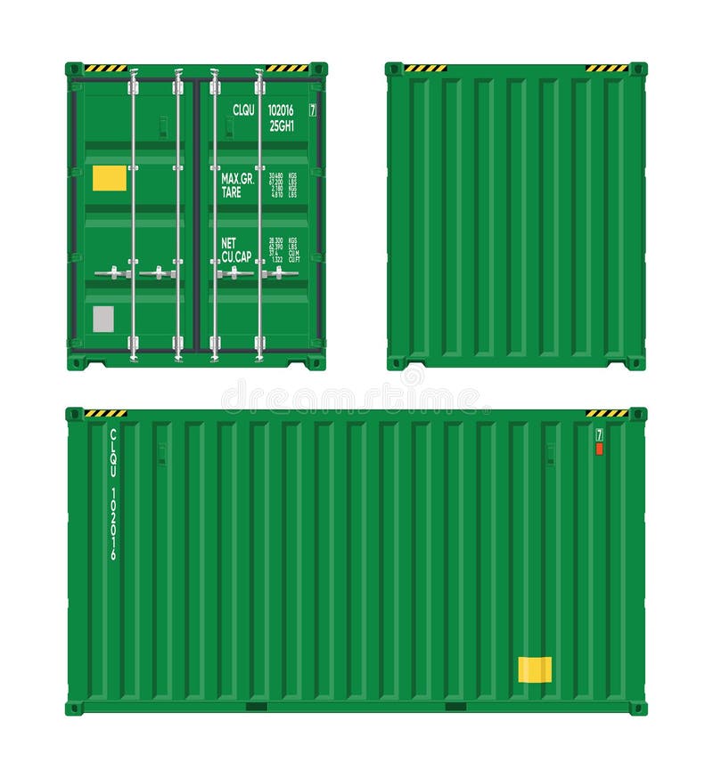 Green Shipping Cargo Container for Logistics and Transportation ...
