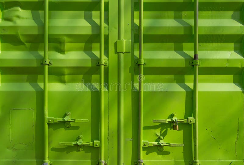 Green Shipping Container Stripe Pattern Stock Image - Image of textured ...