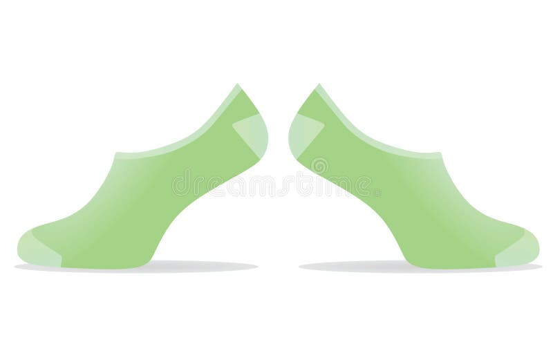 Socks front and back view stock vector. Illustration of elastic - 97496213