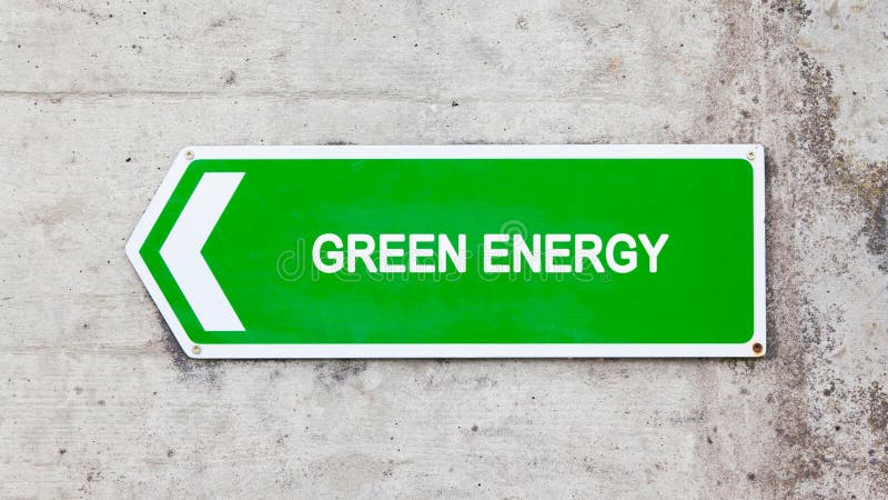 Green sign - Green energy stock image. Image of escape - 44382367
