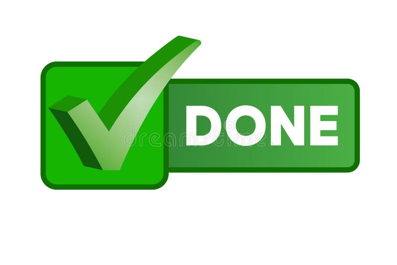 Done Green Sign Icon for Web and App. Check Mark Sign Stock Vector ...