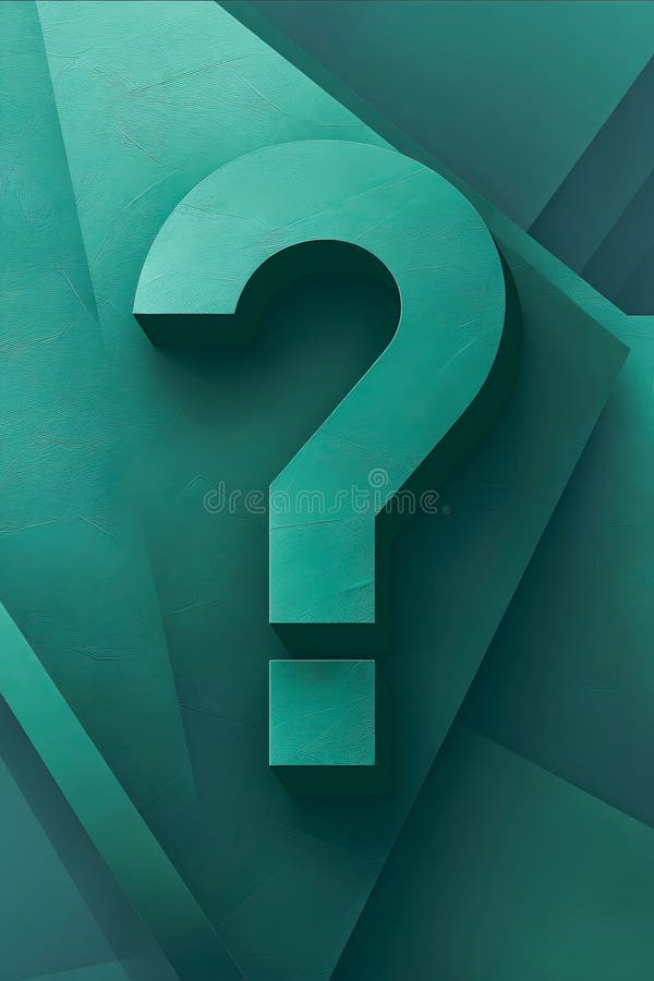A Green Sign with a Question Mark on it. Generative AI Stock Photo ...