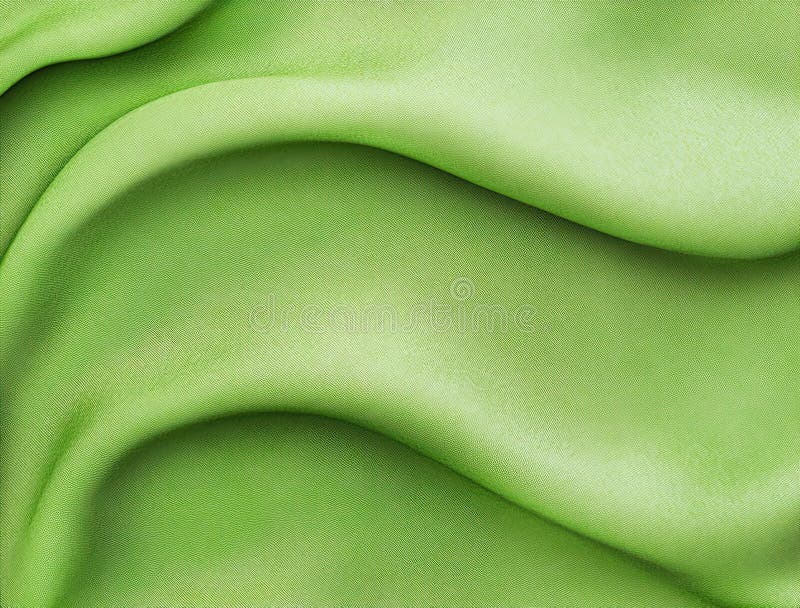 Green Silk Fabric Drape Texture Stock Photo - Image of smooth, texture ...