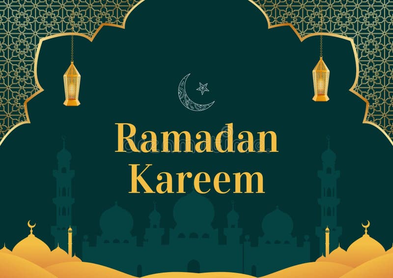 Simple Ramadan Background Design Stock Illustration - Illustration of ...