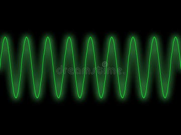 Green sine wave stock illustration. Illustration of audio - 3651780