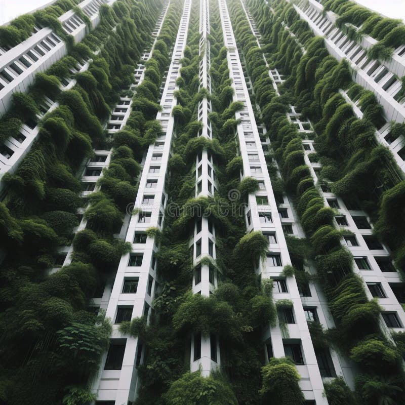 Green skyscraper stock illustration. Illustration of monument - 304377801