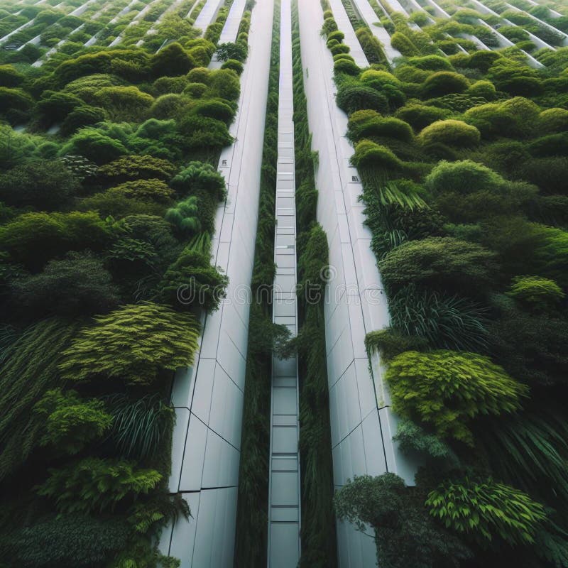 Green skyscraper stock illustration. Illustration of cityscape - 304377807