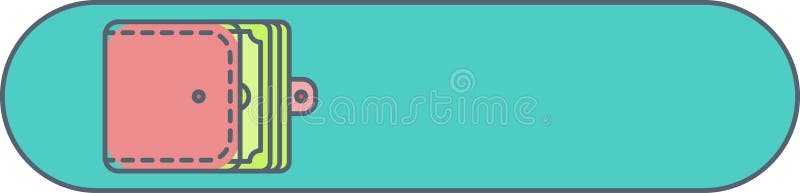 Green Slider Toggle with Open Money Wallet Symbol Stock Vector ...