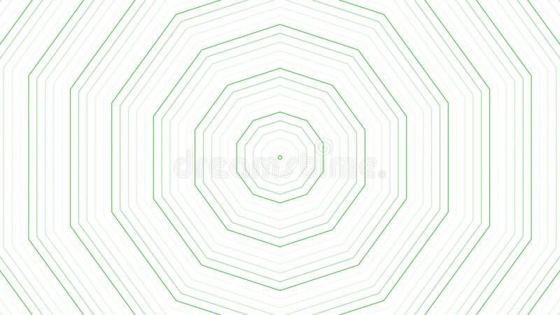 Green Decagon Star Simple Flat Geometric on White Background Loop ...