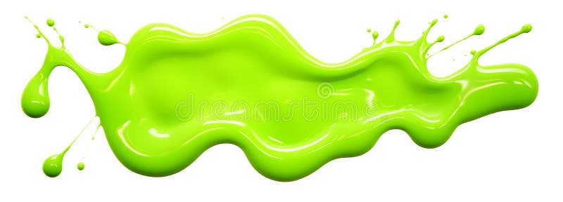 Green Slime Splat. Halloween Dripped Goo Splash Stock Illustration ...