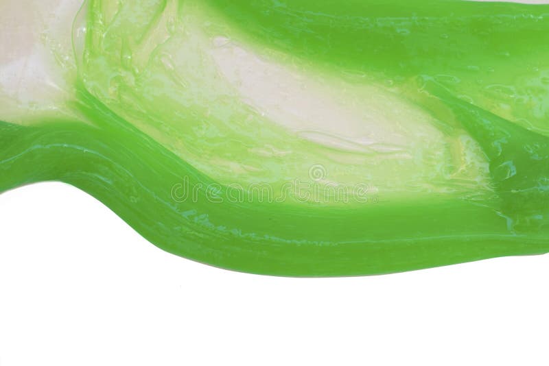 Green Slime on a White Background. Polymer Mass for the Game. the Photo ...