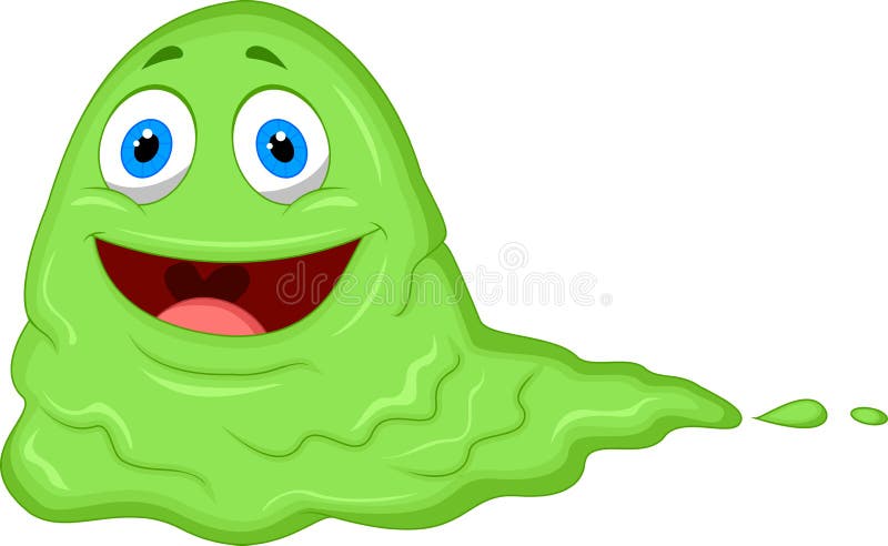 Green Slimy Monster Cartoon Stock Vector - Illustration of eyes, ugly ...