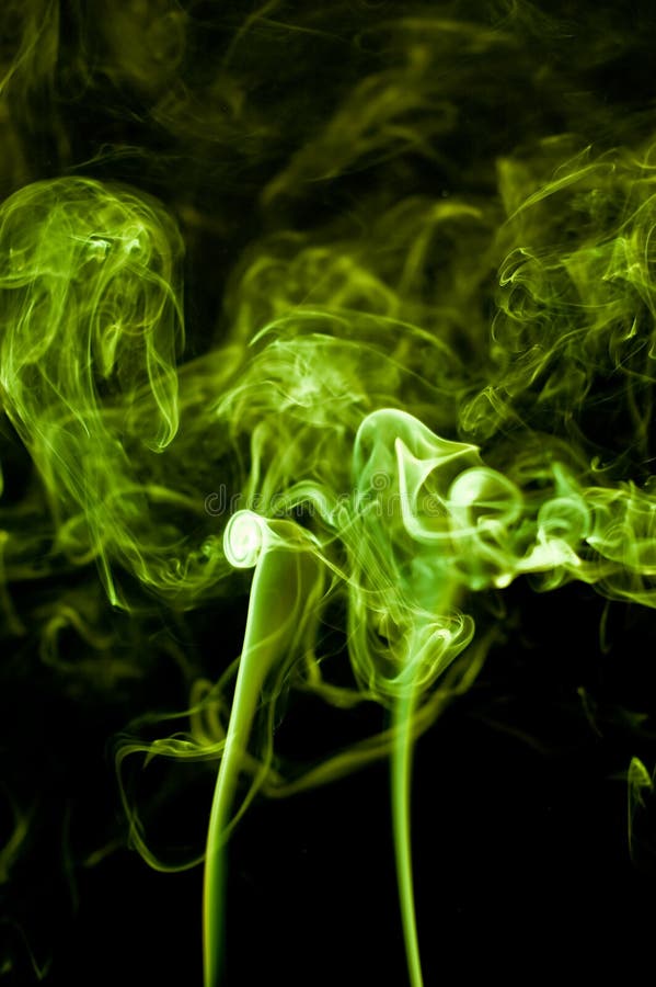 Green smoke stock image. Image of burning, detail, silk - 4524767