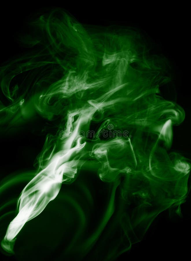 Green Fog or Smoke Special Effect. Green Cloudiness, Mist or Smog on ...