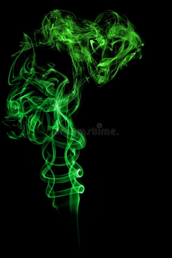 Green smoke. stock image. Image of dynamic, green, motion - 30646779