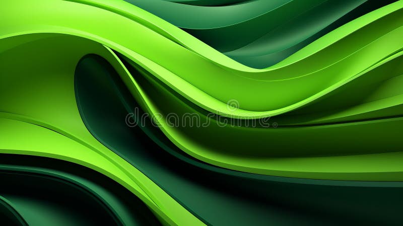 Green Smooth Background with Wavy Lines - Fluid Color Combinations ...
