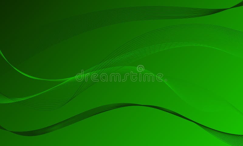 Green Smooth Lines Wave Curves with Smooth Gradient Abstract Background ...