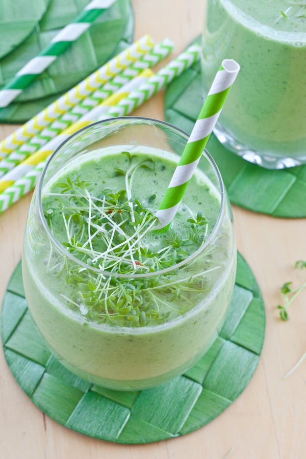 Green Milkshake stock photo. Image of dots, milk, fresh - 48033802